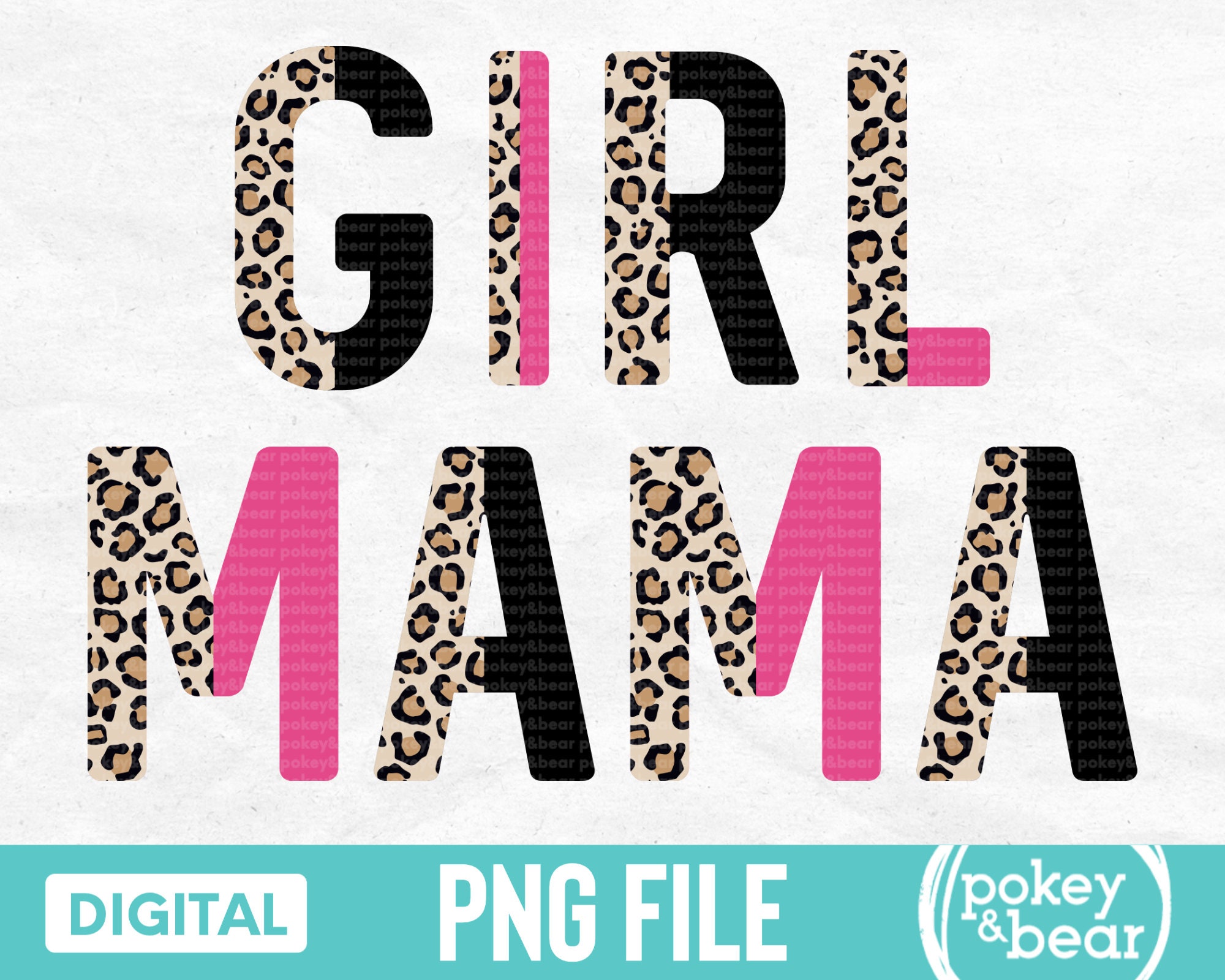 Leopard Girl Mama Png Hot Pink Girl Mom Png Mama Shirt Png - Etsy
