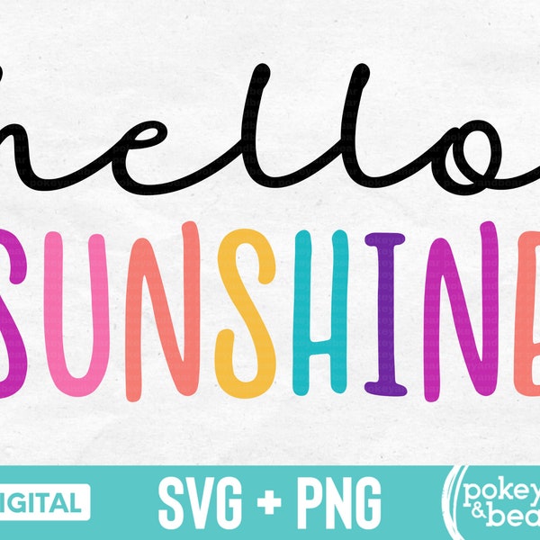 Hello Sunshine Svg - Etsy