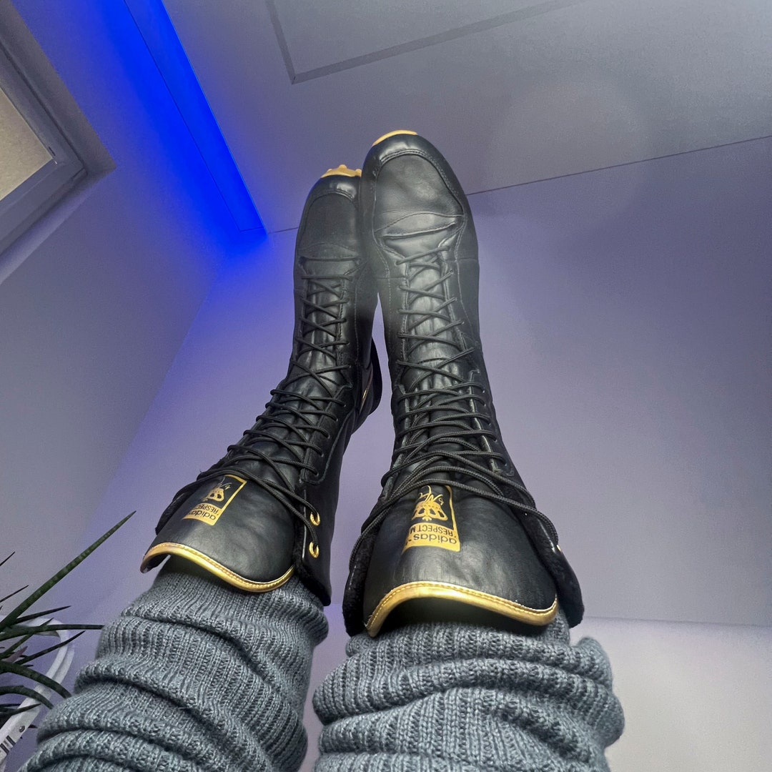 Adidas Missy Elliot Black Leather Boxing Boots - Etsy
