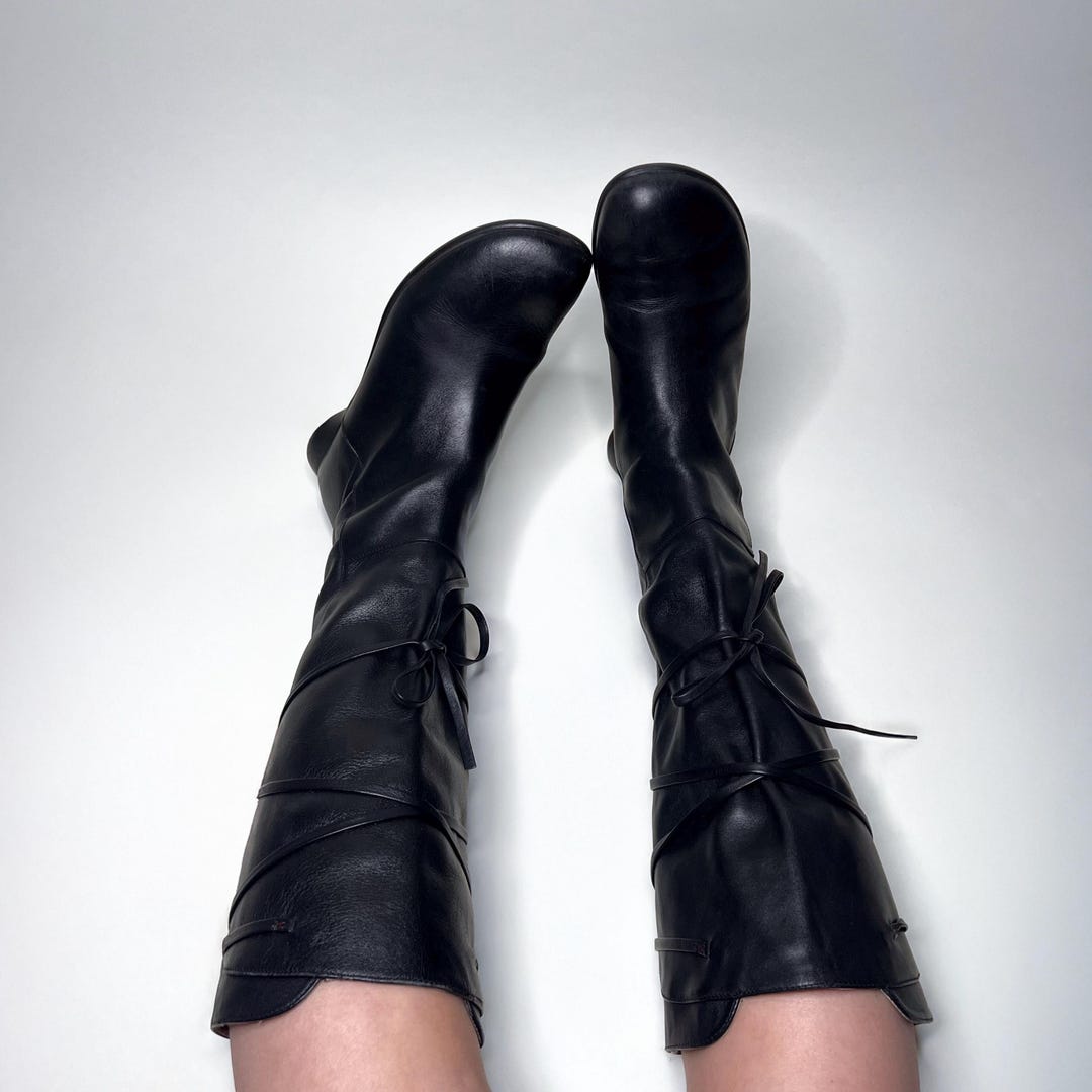 Camper Archive Black Leather Cargo Boots / EUR 39 - Etsy