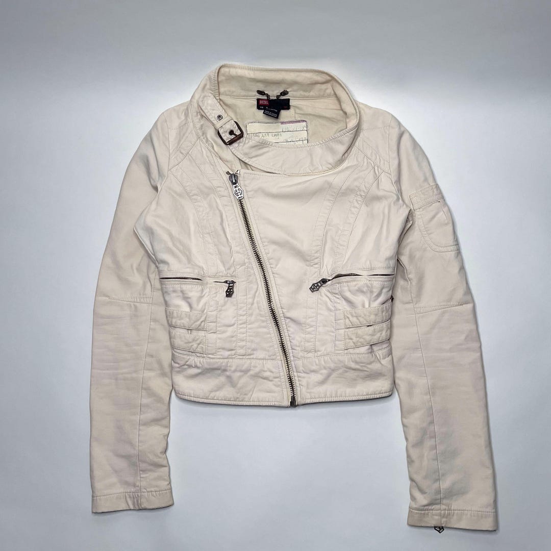 Vintage Diesel Beige Cargo Jacket / Size M - Etsy