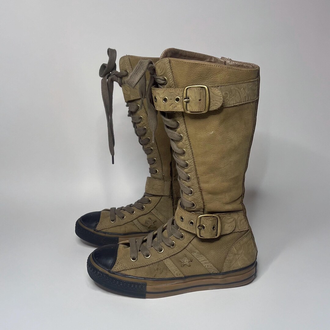 Converse Archive Light Brown Leather Sneaker Boxing Boots / UK 6 - Etsy