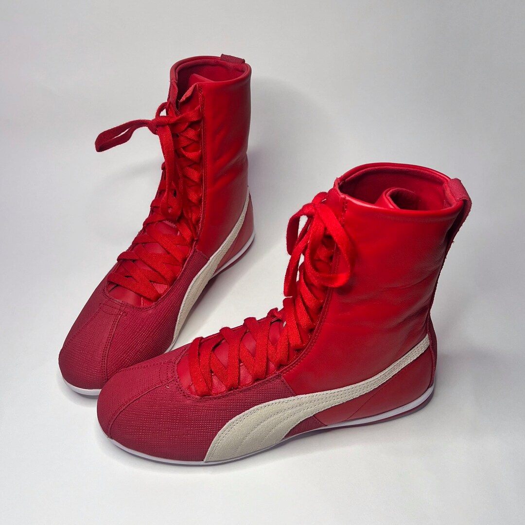 Puma Archive Red Genuine Leather Boxing Boots / UK 6.5 - Etsy