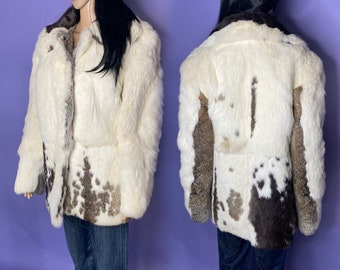 80s Rabbit Fur Coat | Etsy