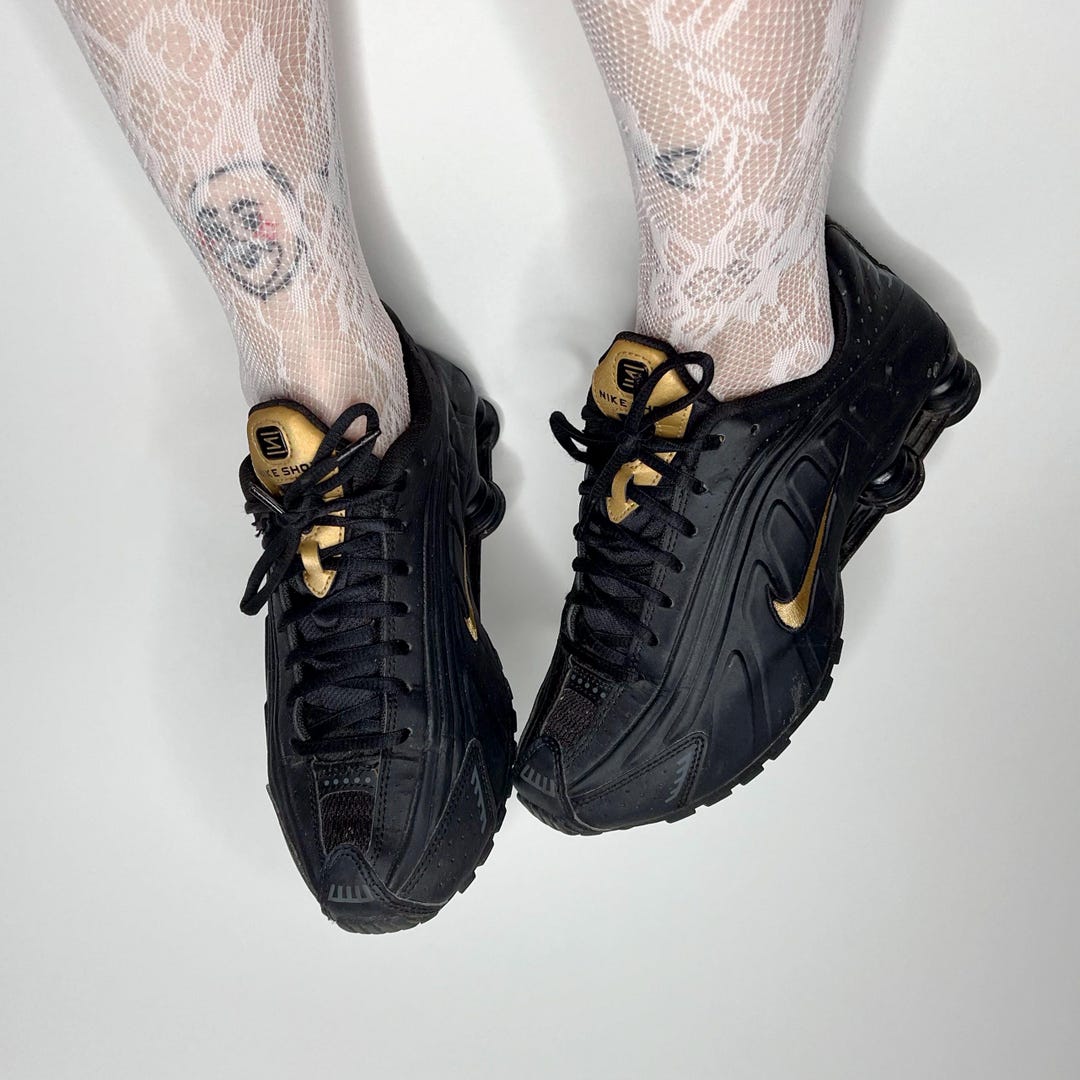 Nike Shox Vintage Black Trainers - Etsy