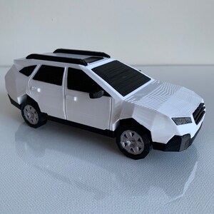 Subaru Outback 3D Printed Model Car Minimalist Low Poly - Etsy
