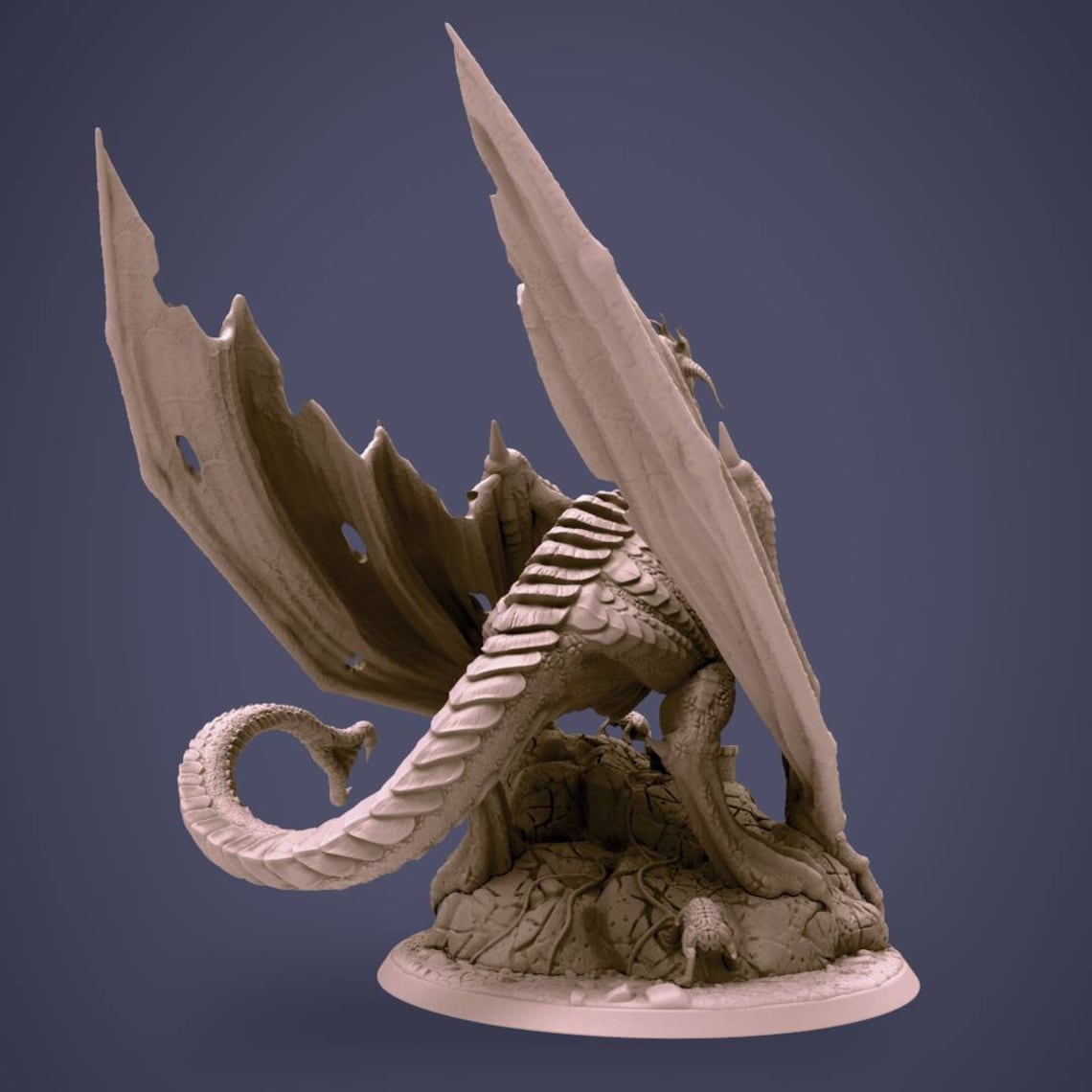 Brain Eater Illithid Mind Flayer Dragon by Clynche 3D Printed | Etsy UK