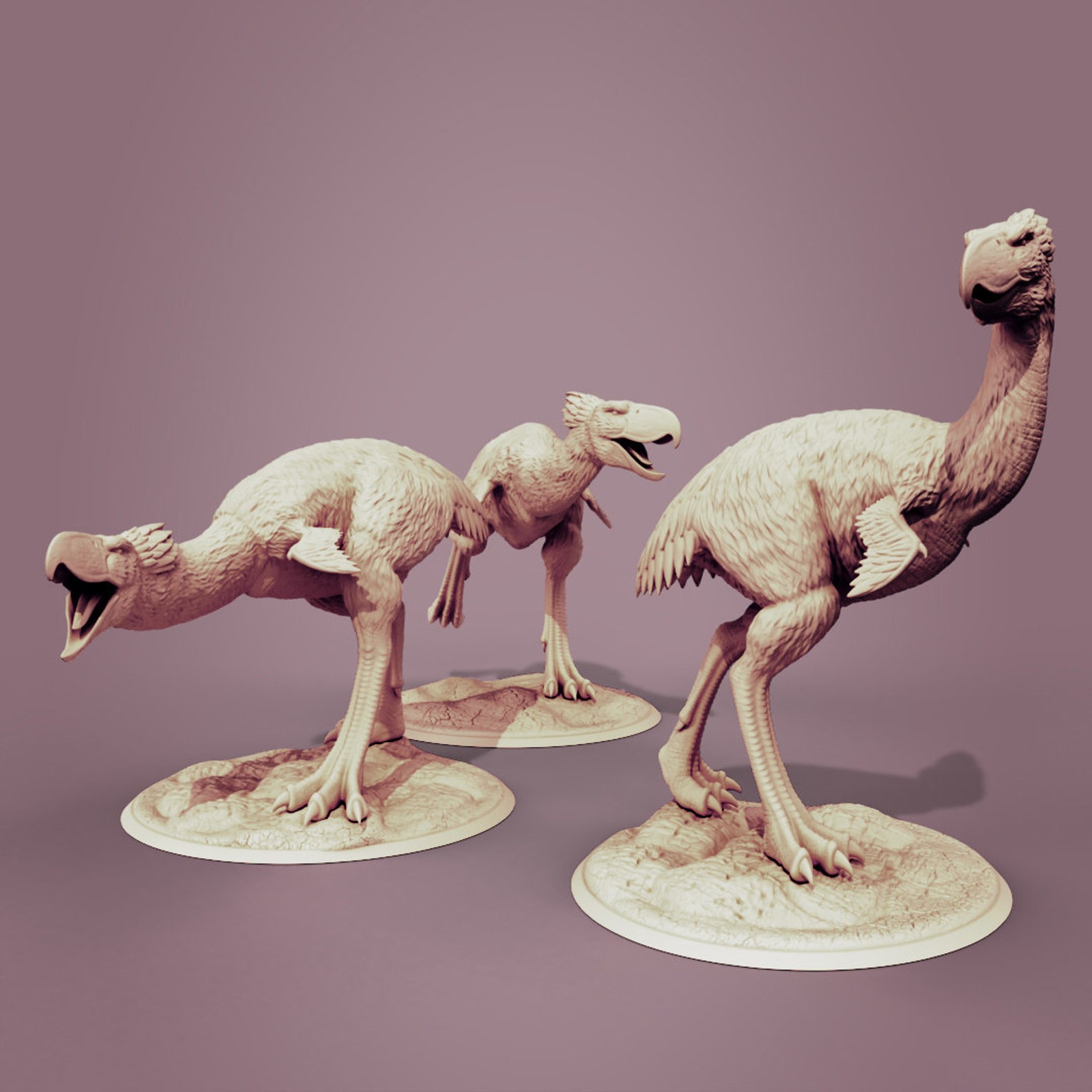 Kelenken Set miniature Jurassic Tribe by Clynche perfect | Etsy