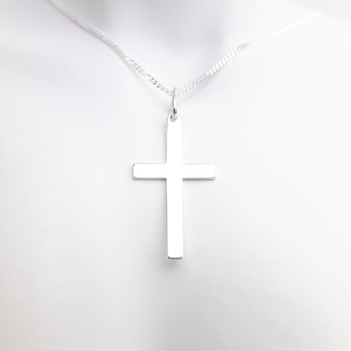 Small Sterling Silver Cross Pendant Only | Etsy