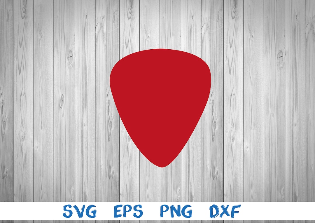 Guitar Pick, Silhouette, Picture, Svg, Png, Eps, Dxf, Digital Download ...