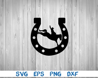 Bronc Rider Dxf - Etsy