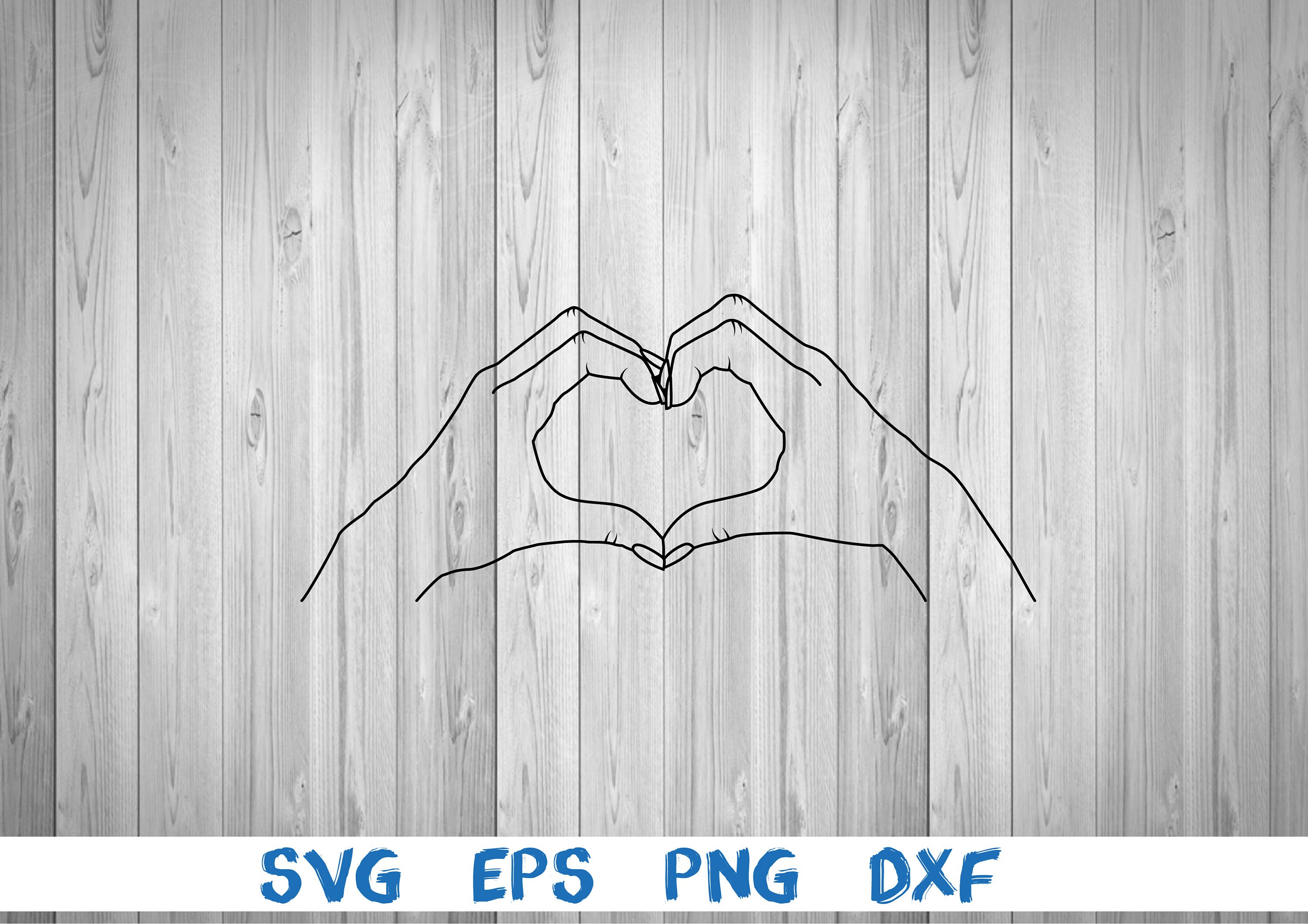 Hand Heart, Outline, Heart Hand, Hand Wit Heart, Love, Svg, Png, Eps ...