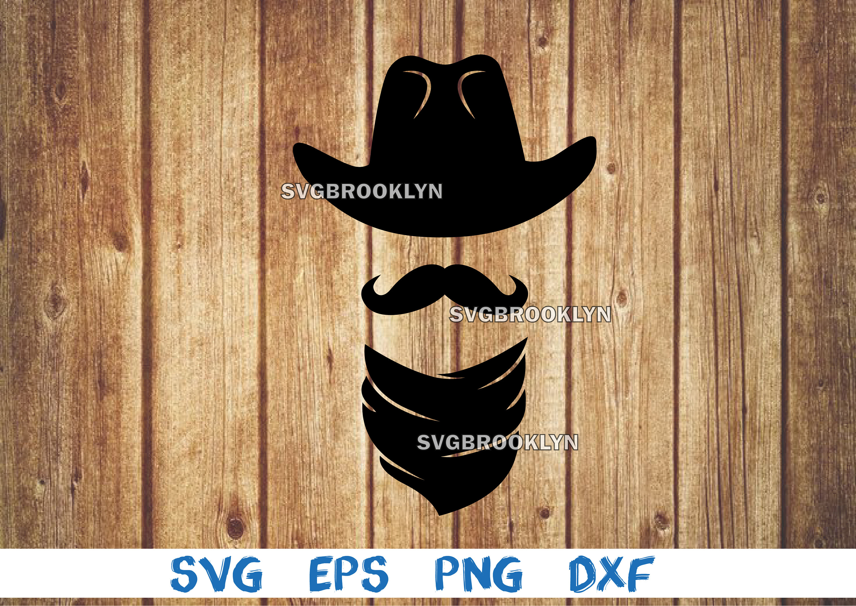 Cowboy Mustache Clip Art