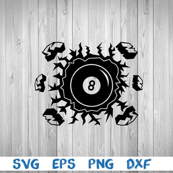 Billiard Ball Svg - Etsy