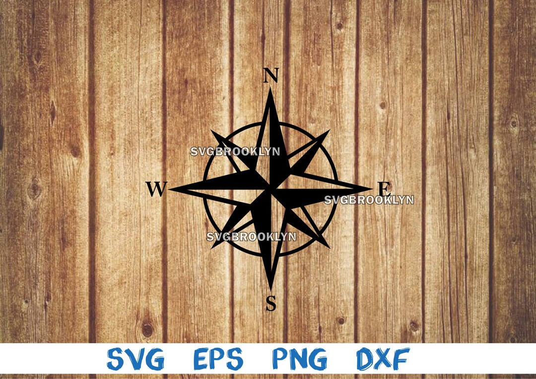 Compass, Silhouette, Svg, Png, Eps, Dxf, Digital File - Etsy