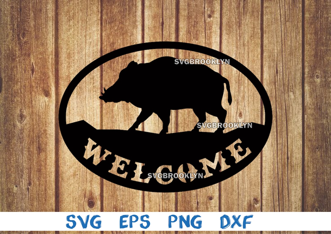 Boar Welcome Sign, Hog, Welcome Signboard, Boar Signboard, Boar, Wild ...