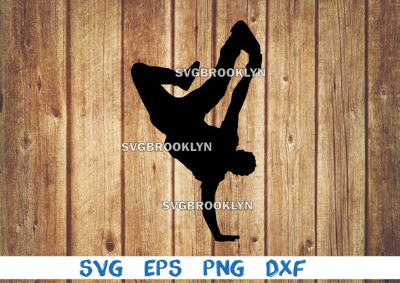 Breakdancer Silhouette Breakdance Breakdancing Mann svg - Etsy.de