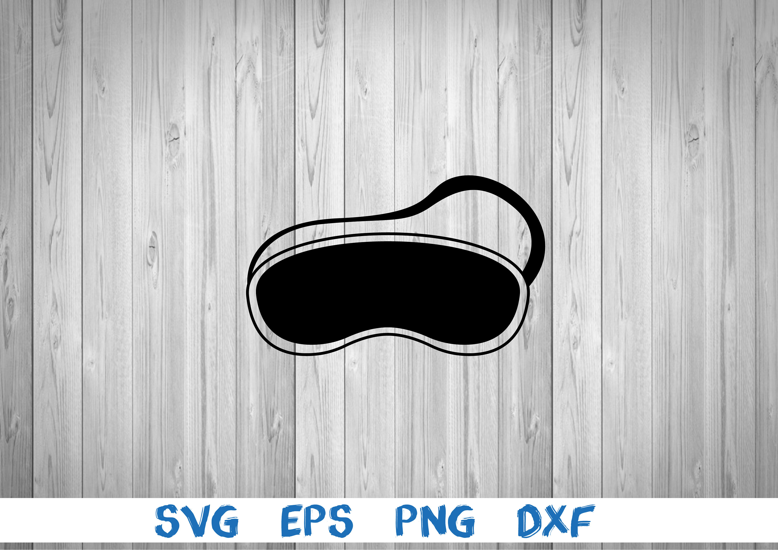 Sleeping Mask Silhouette Picture Svg Png Eps Dxf - Etsy
