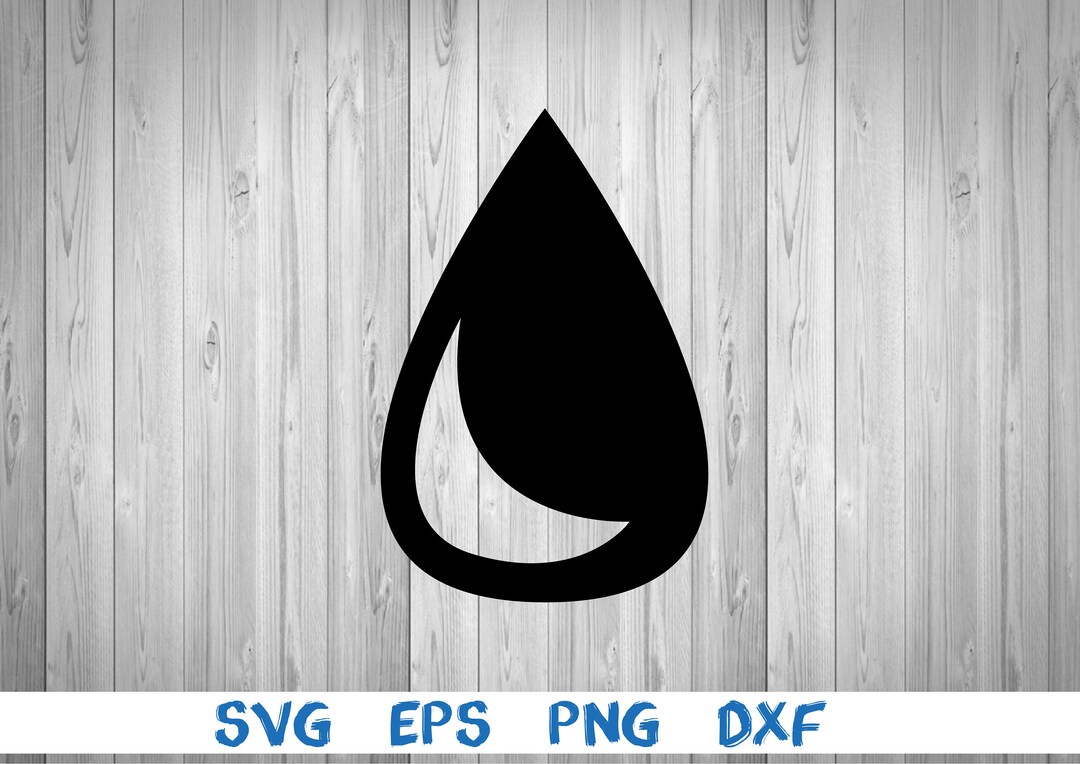 Drop, Silhouette, Picture, Svg, Png, Eps, Dxf, Digital Download File - Etsy