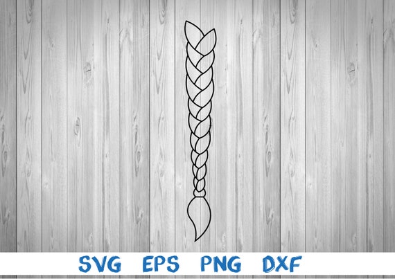 Hair Braid Outline Hair Braids Braided Hair Picture Svg - Etsy