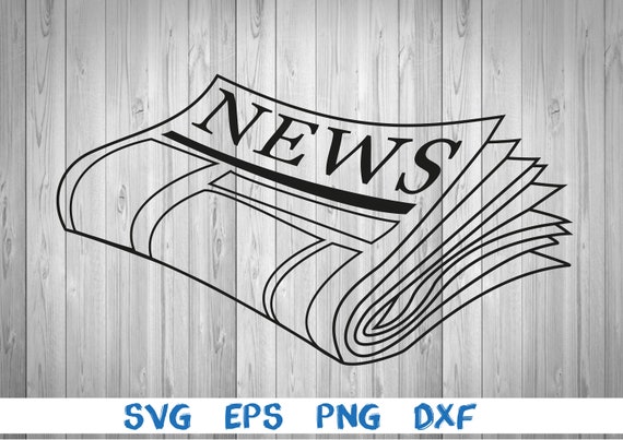 Newspaper Picture Svg Png Eps Dxf Digital Cricut File | Etsy