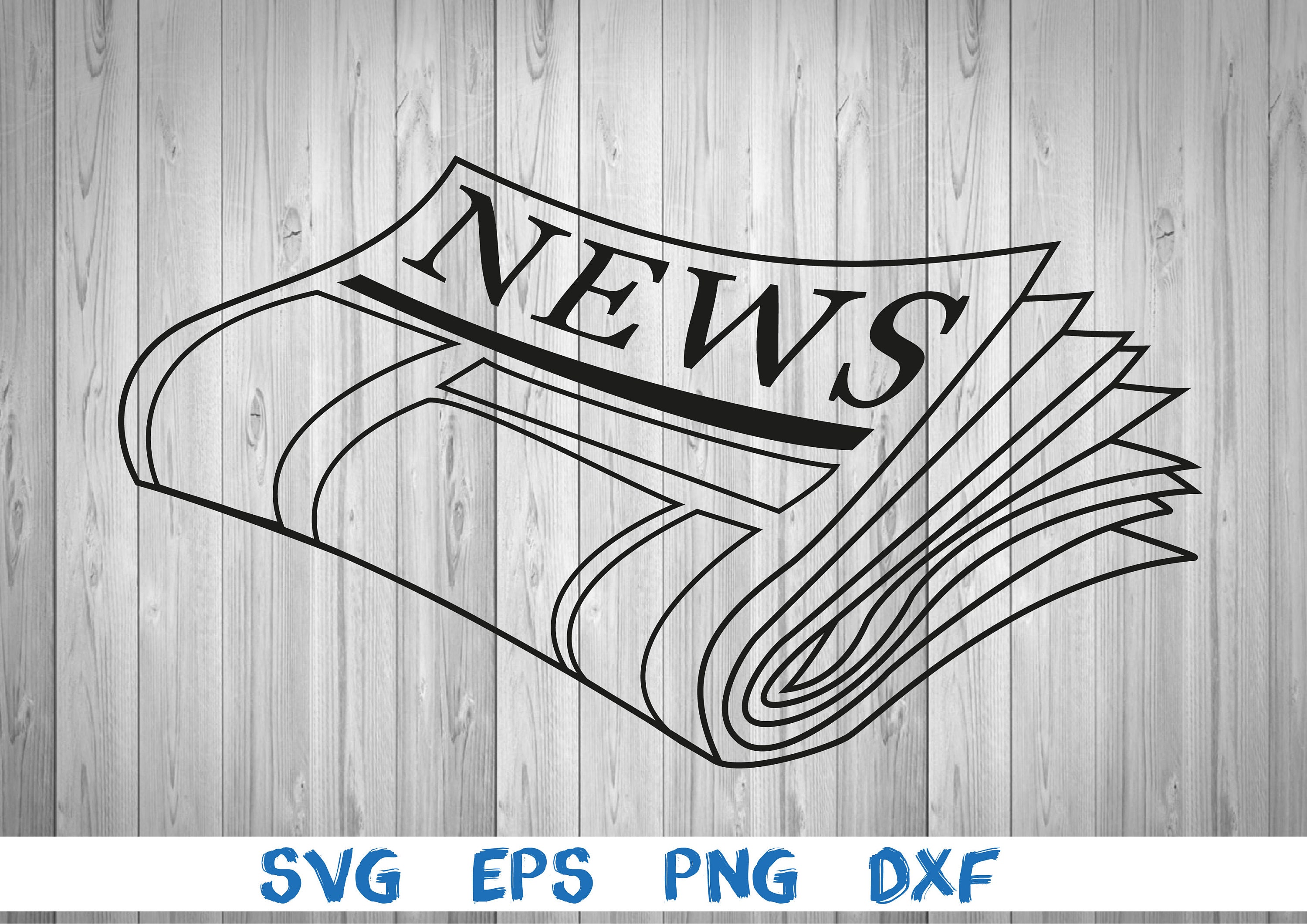 Newspaper, Picture, Svg, Png, Eps, Dxf, Digital Cricut File - Etsy