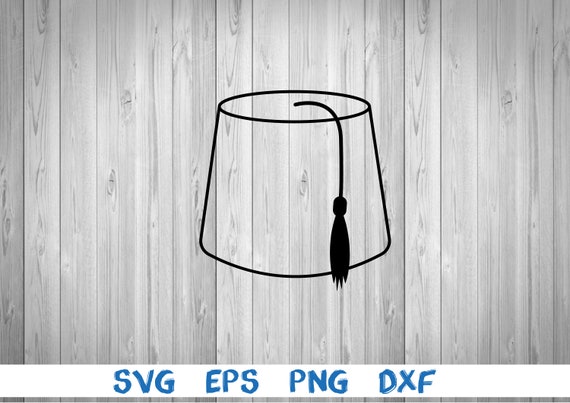 Fez Fez Hat Silhouette Picture Svg Png Eps Dxf Digital | Etsy