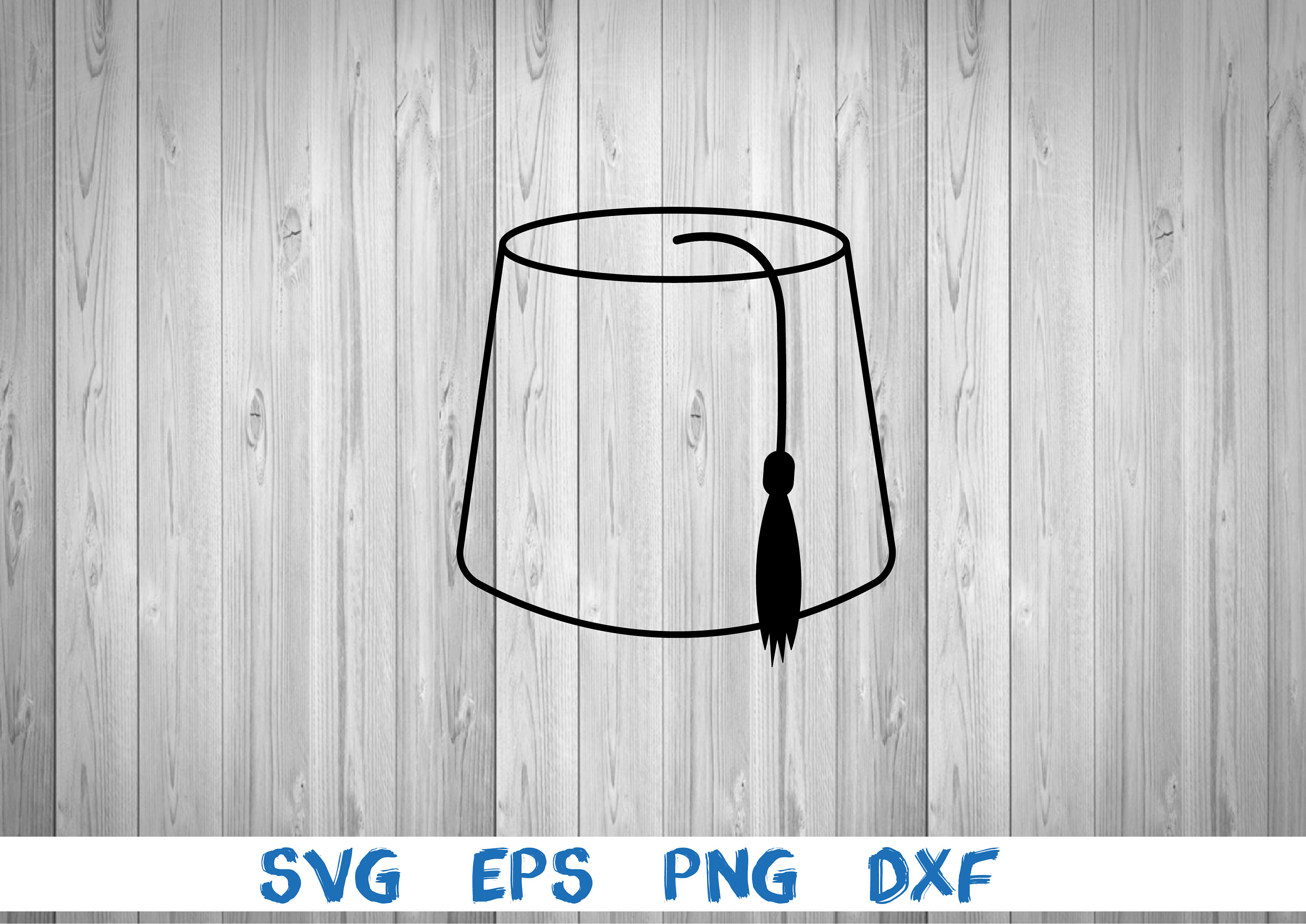 Fez Fez Hat Silhouette Picture Svg Png Eps Dxf Digital - Etsy