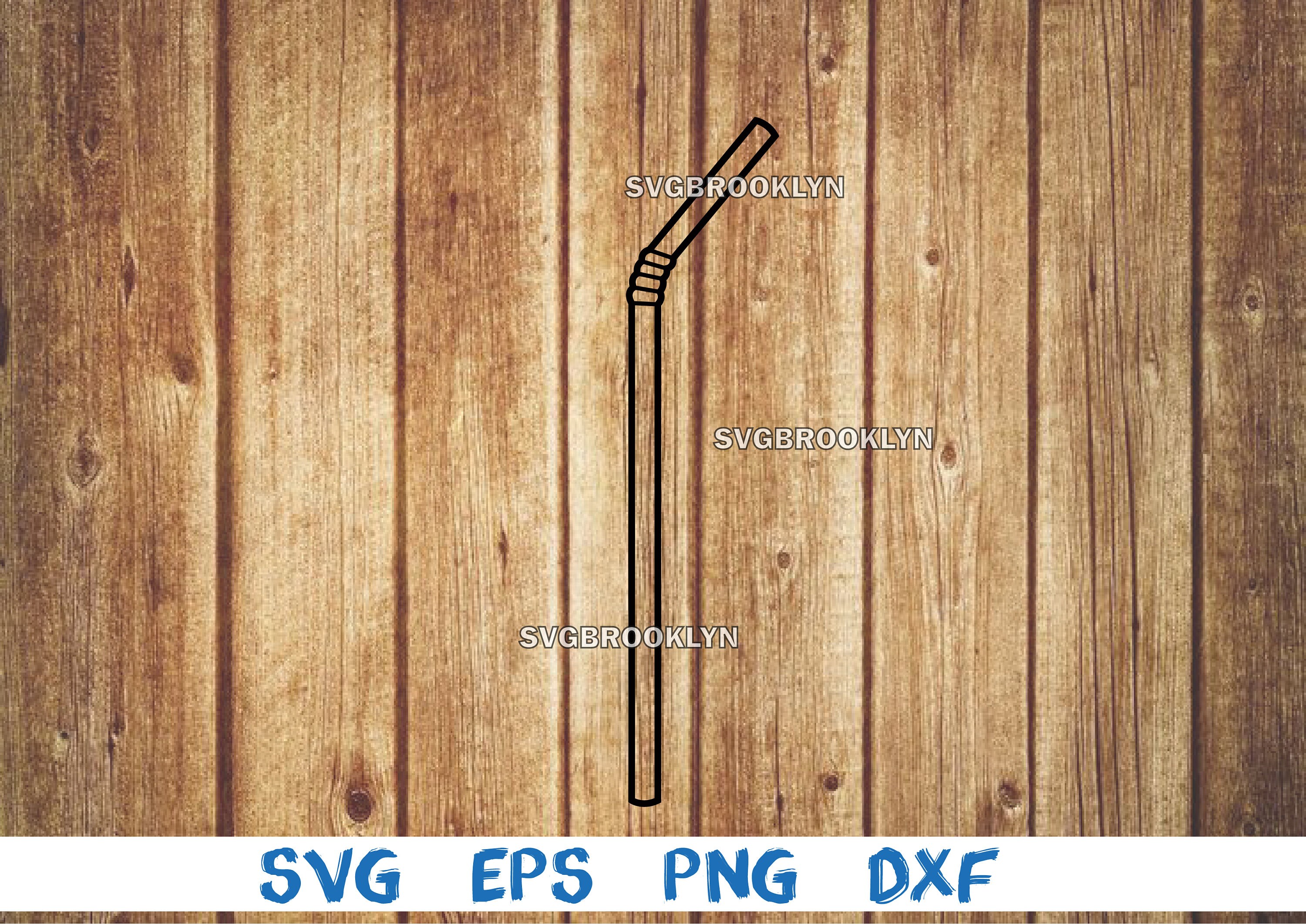 Drinking Straw, Outline, Svg, Png, Eps, Dxf, Digital File - Etsy