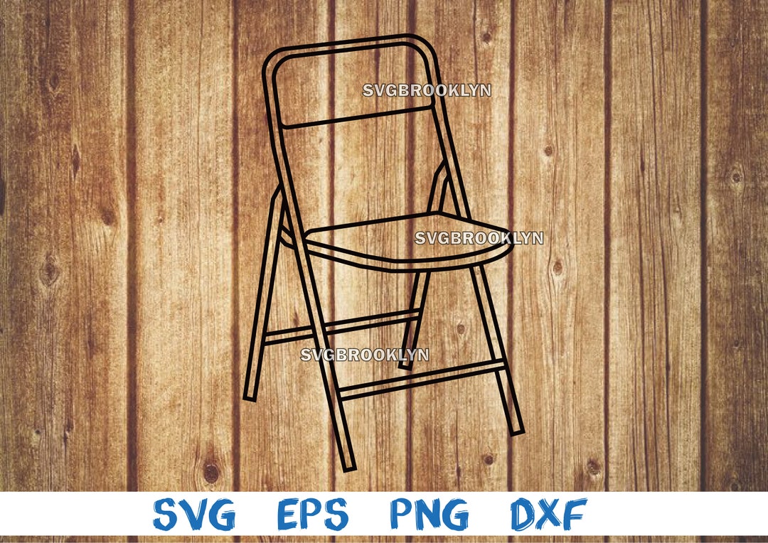Metal Folding Chair, Outline, Folding Chair, Chair, Svg, Png, Eps, Dxf ...