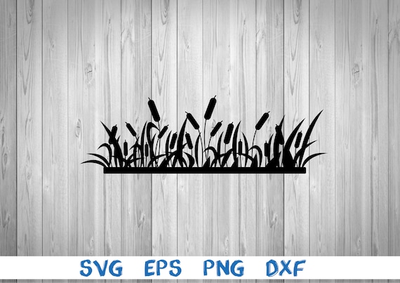 Reeds Silhouette Picture Svg Png Eps Dxf Digital - Etsy