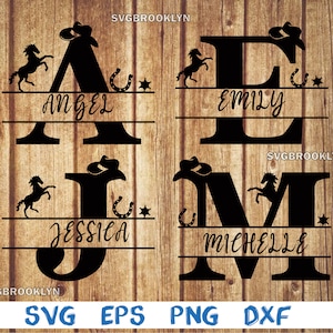 Western Font, Cowboy Font, Western Alphabet, Cowboy Alphabet, Western ...