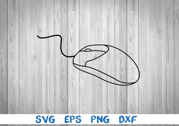 Computer Mouse Picture Silhouette Svg Png Eps Dxf | Etsy
