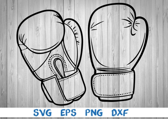 Boxing gloves svg png eps dxf digital download file | Etsy