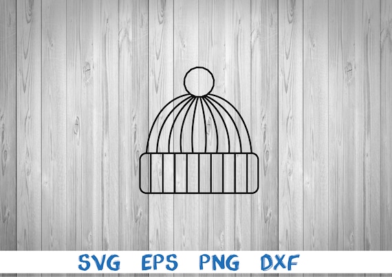 Beanie Outline Winter Cap Winter Hat Picture Svg Png | Etsy