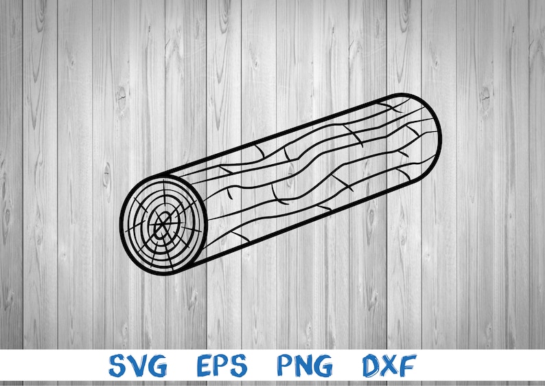Wooden Log, Silhouette, Picture, Svg, Png, Eps, Dxf, Digital Download ...