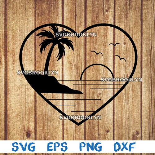 Palm Tree Instant Digital Download Svg Png Dxf and Eps - Etsy