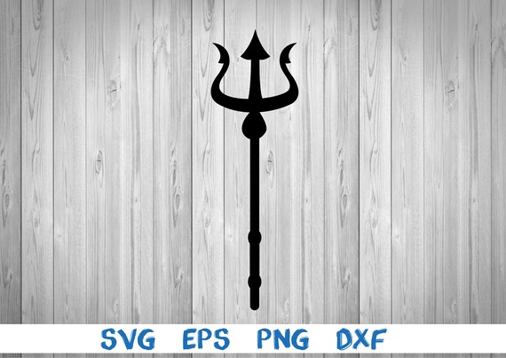 Trident icon picture silhouette svg png eps dxf | Etsy