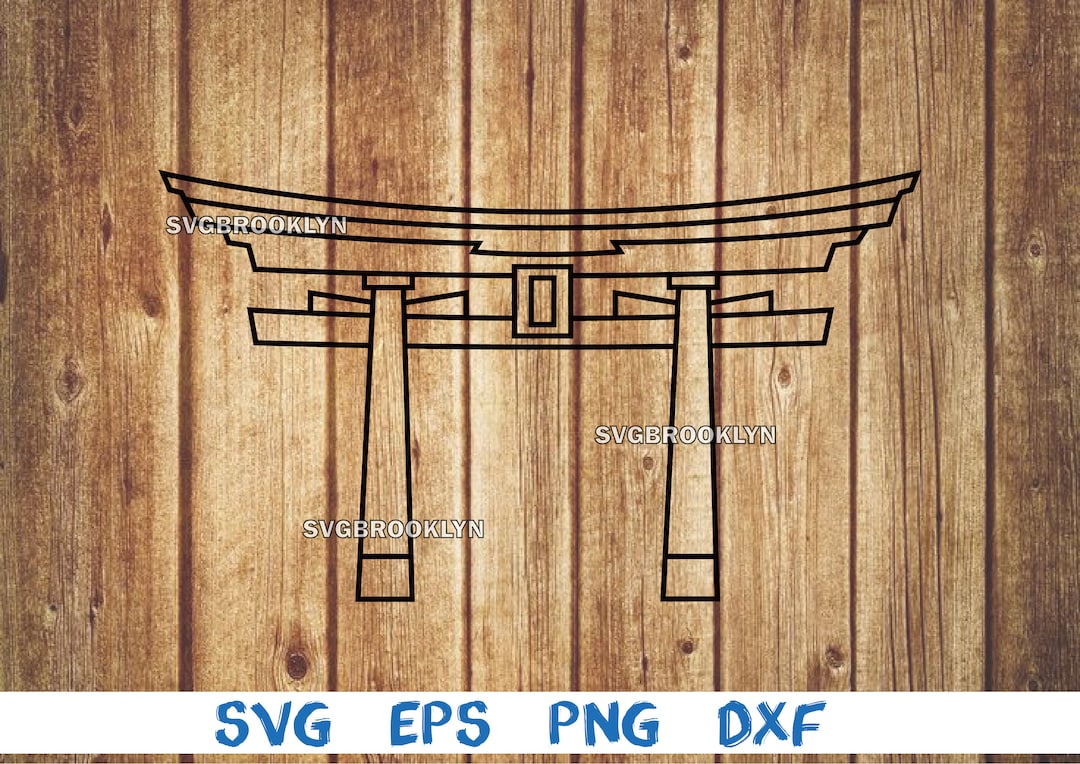 Torii Gate, Outline, Japanese Torii Gate, Japanese Gate, Svg, Png, Eps ...