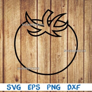 Tomato, Outline, Food, Svg, Png, Eps, Dxf, Digital File - Etsy