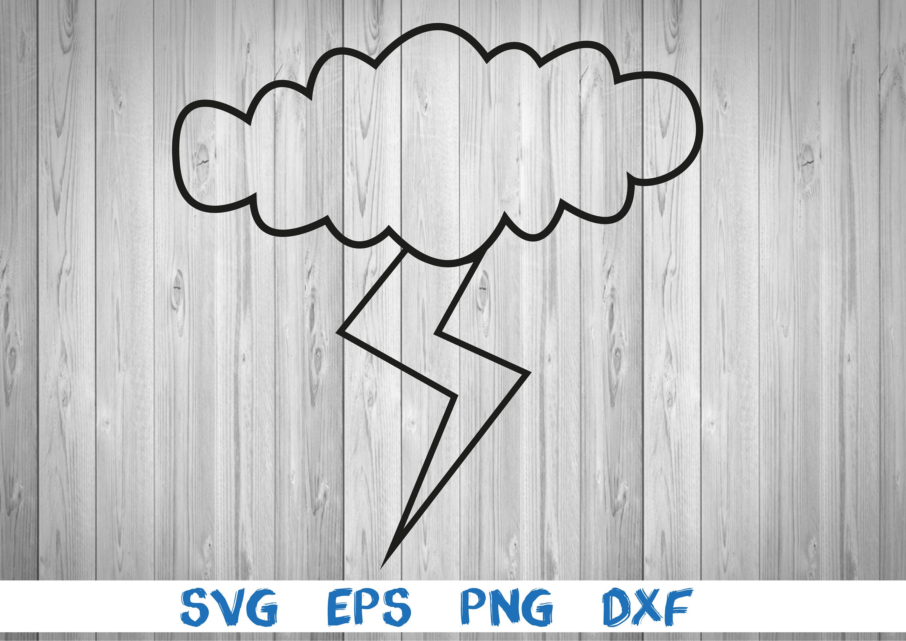 Cloud, Lightning, Flash, Thunderbolt, Svg, Png, Eps, Dxf, Digital ...
