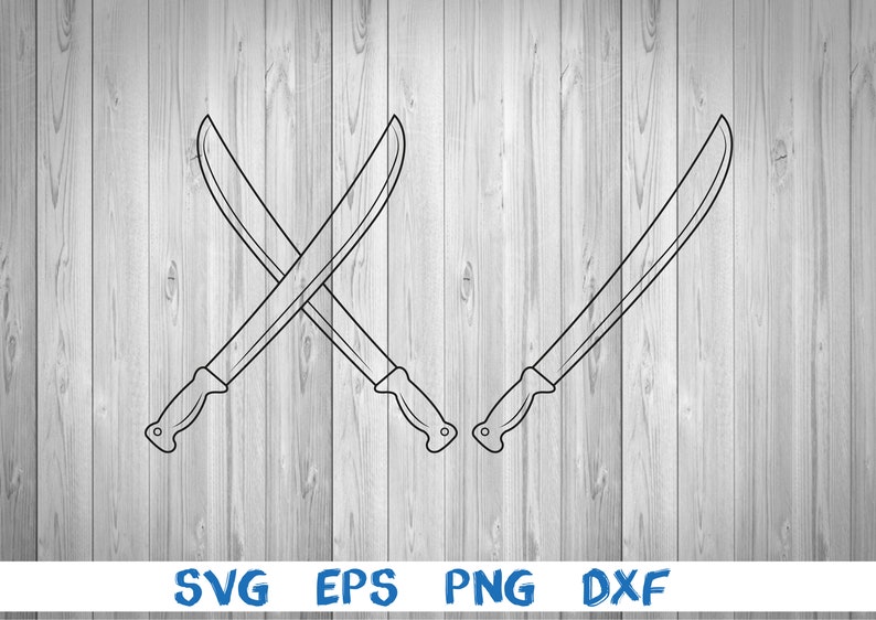 Machete, Crossed Machete, Svg, Png, Eps, Dxf, Digital Download File - Etsy