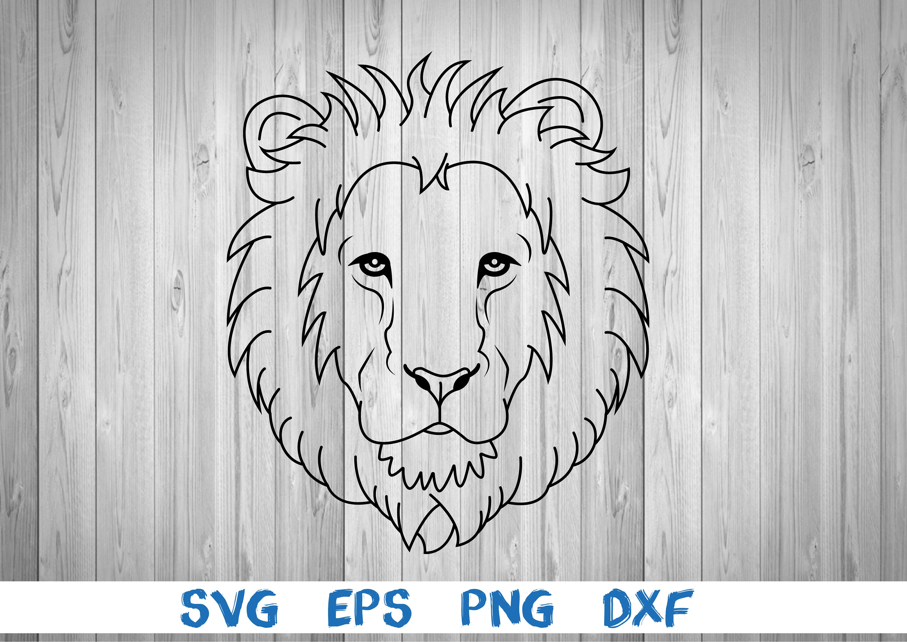 Löwe, Löwenkopf, Silhouette, Logo, svg, png, eps, dxf, digitaler ...