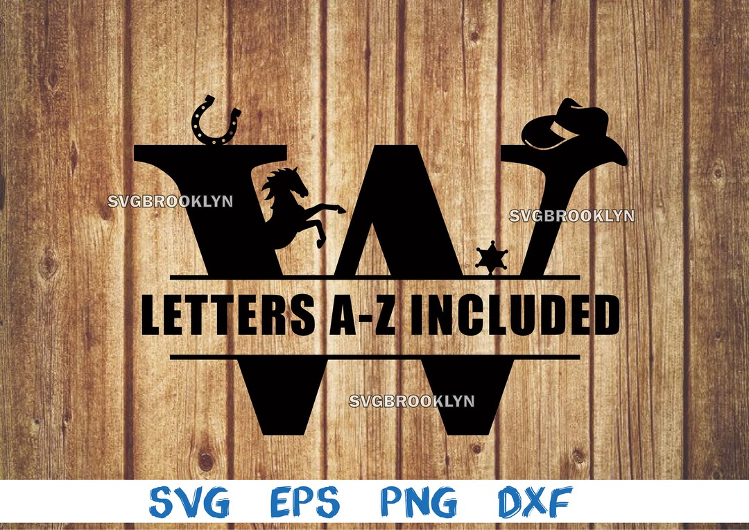 Western Font, Cowboy Font, Western Alphabet, Cowboy Alphabet, Western ...