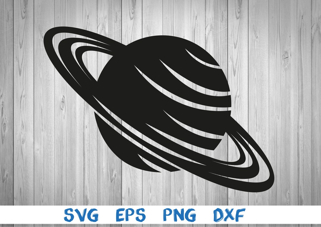 Saturn Planet, Picture, Silhouette, Svg, Png, Eps, Dxf, Digital Cricut ...