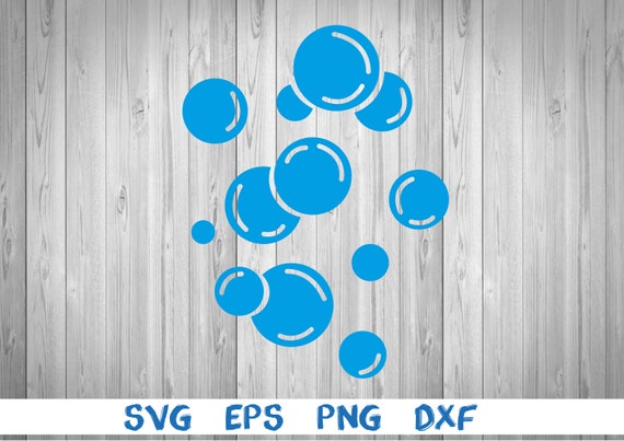 Burbujas silueta imagen svg png eps dxf archivo de | Etsy México