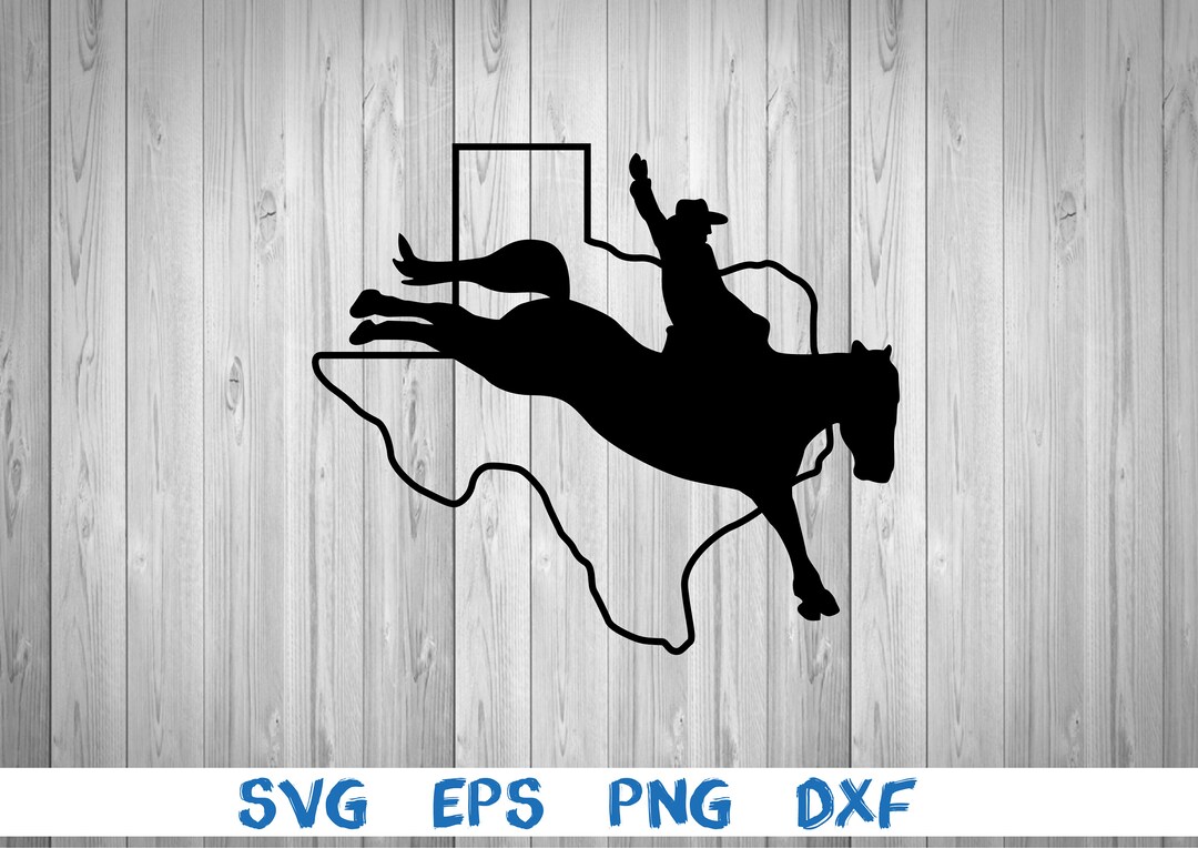 Bronc Rider, Horse Rider, Rodeo, Texas, Bronc Rider With Texas Map, Svg ...