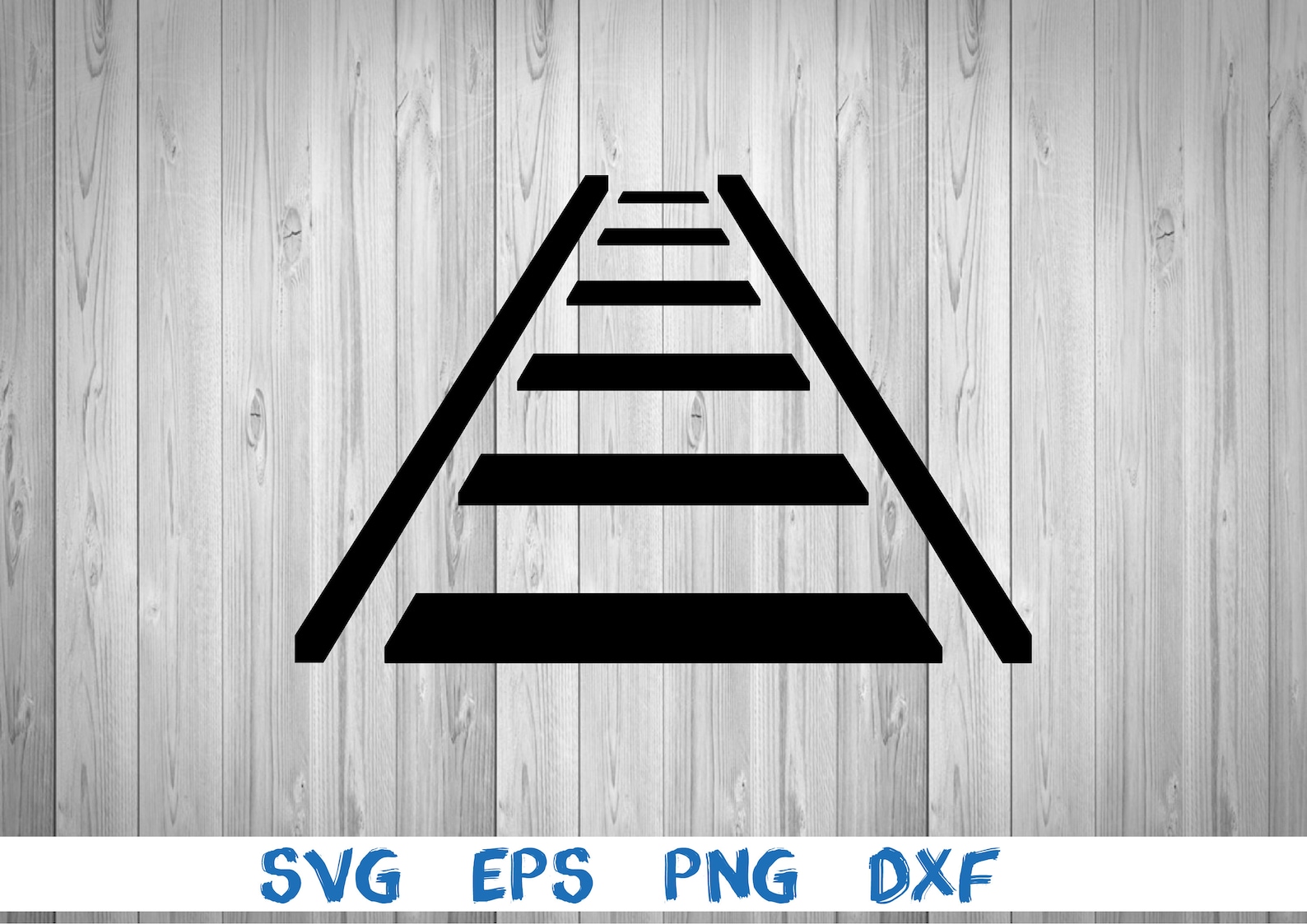 Railway Rail Road Rail Tracks Silhouette Picture Svg - Etsy