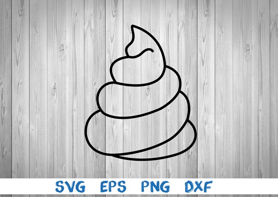 Poop icon picture svg png eps dxf digital download file | Etsy