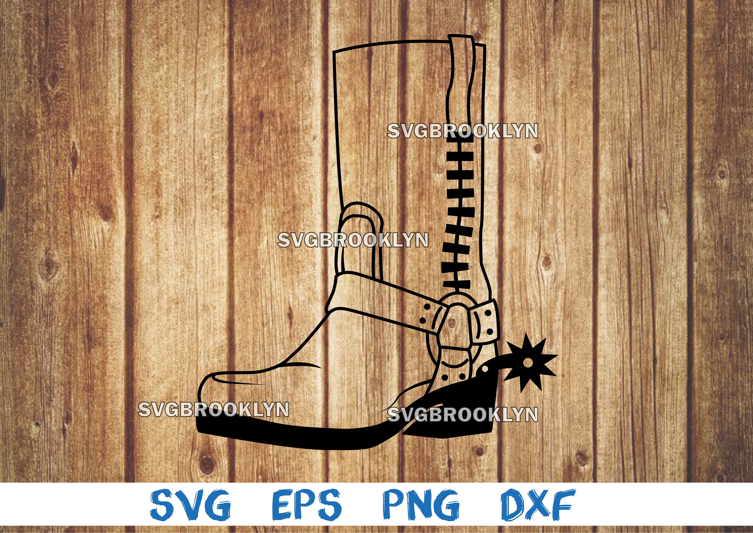Cowboy Boots, Spurs, Picture, Silhouette, Svg, Png, Eps, Dxf, Digital ...